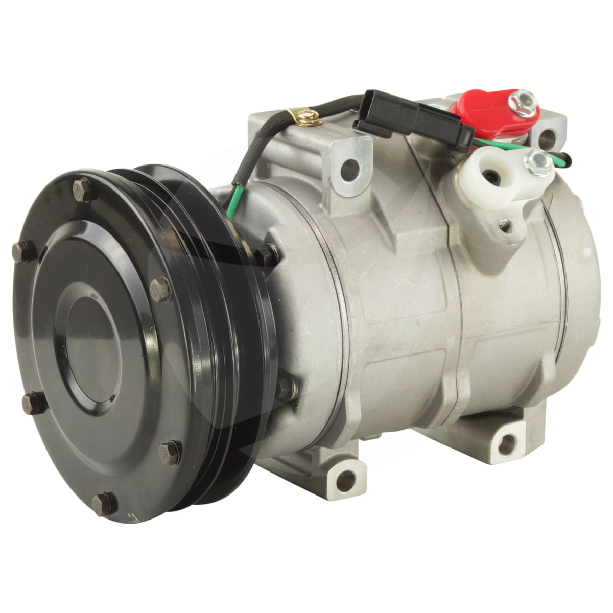 COMPRESSOR, CATERPILLAR, S-SERIES (REPL DENSO), 10S17C, 24V, 1A, DIRECT MOUNT, HEAVY DUTY, WITH ...